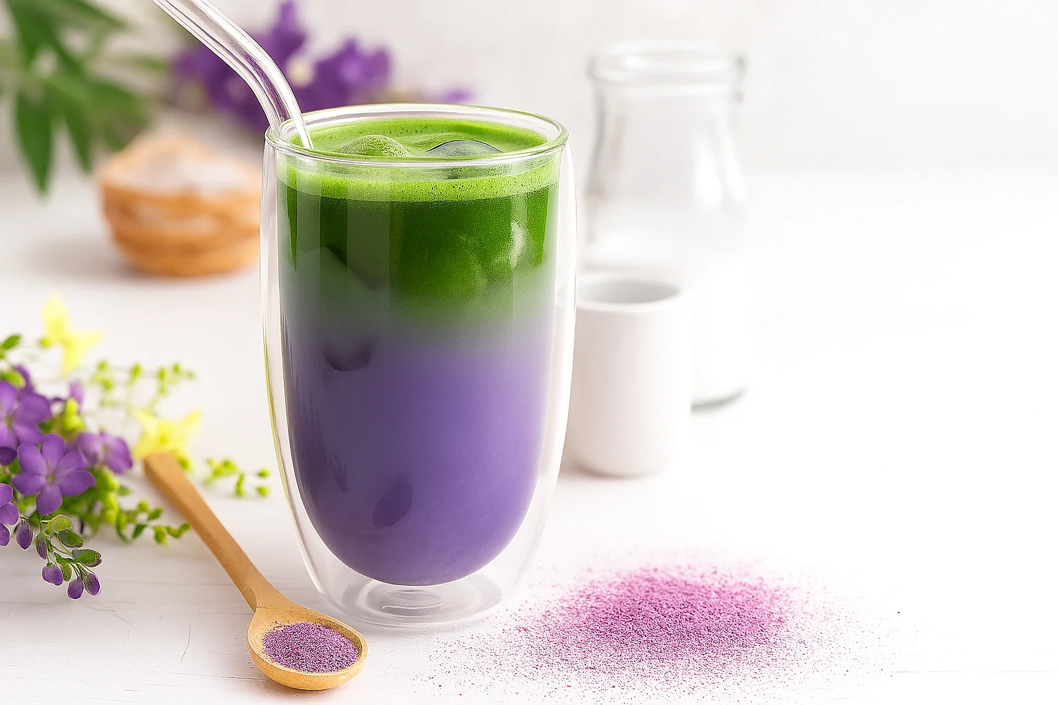 Recette Ube Matcha Latte Maison